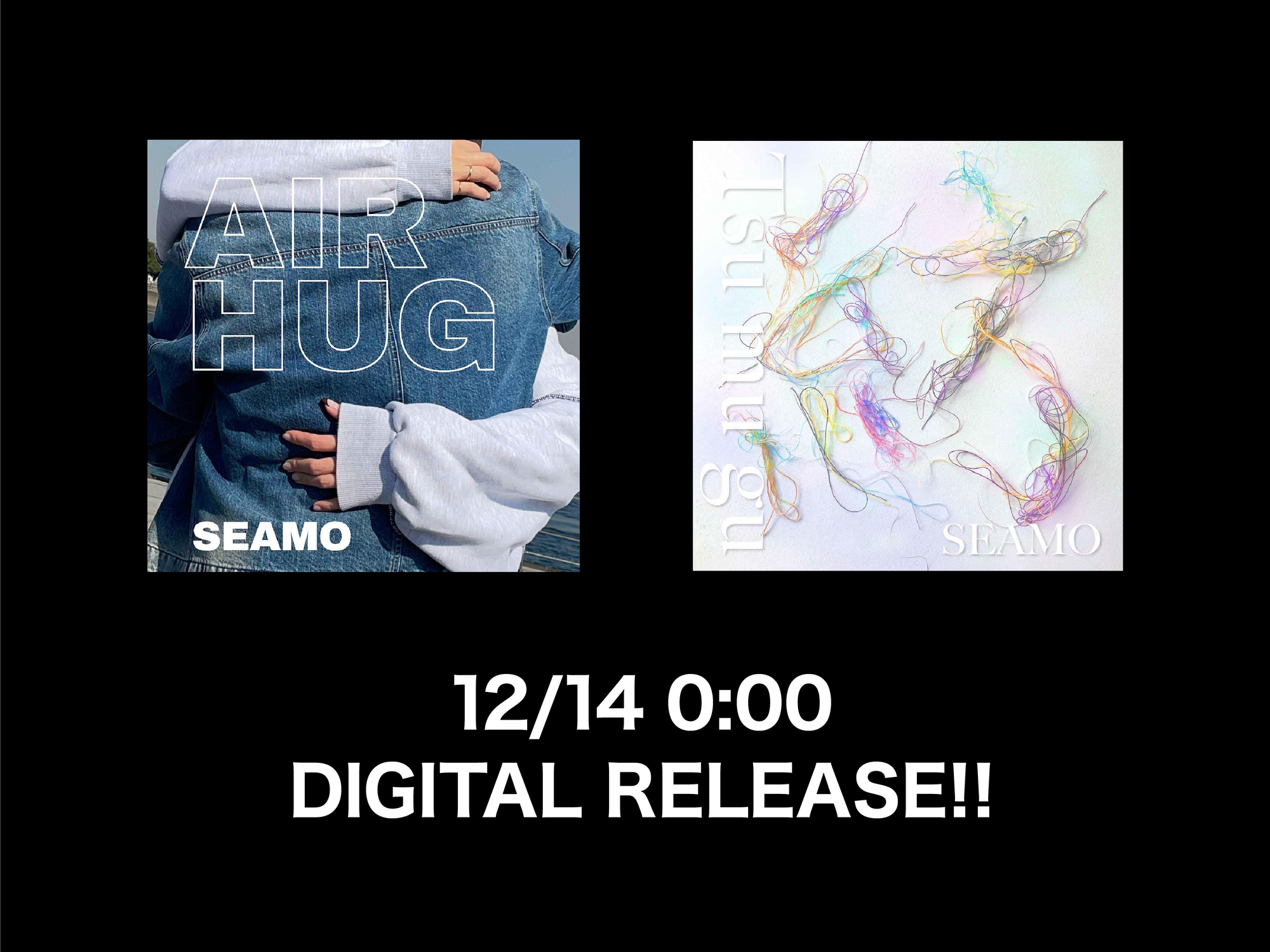 12/14(水)「エアハグ」「紡ぐ」が配信リリース決定！ | SEAMO OFFICIAL WEB SITE
